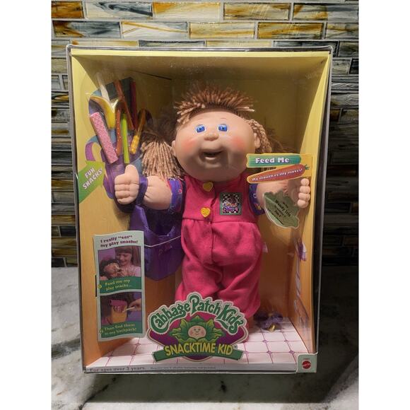 Mattel | Toys | Vintage Mattel 995 Cabbage Patch Kids Snacktime Kid ...